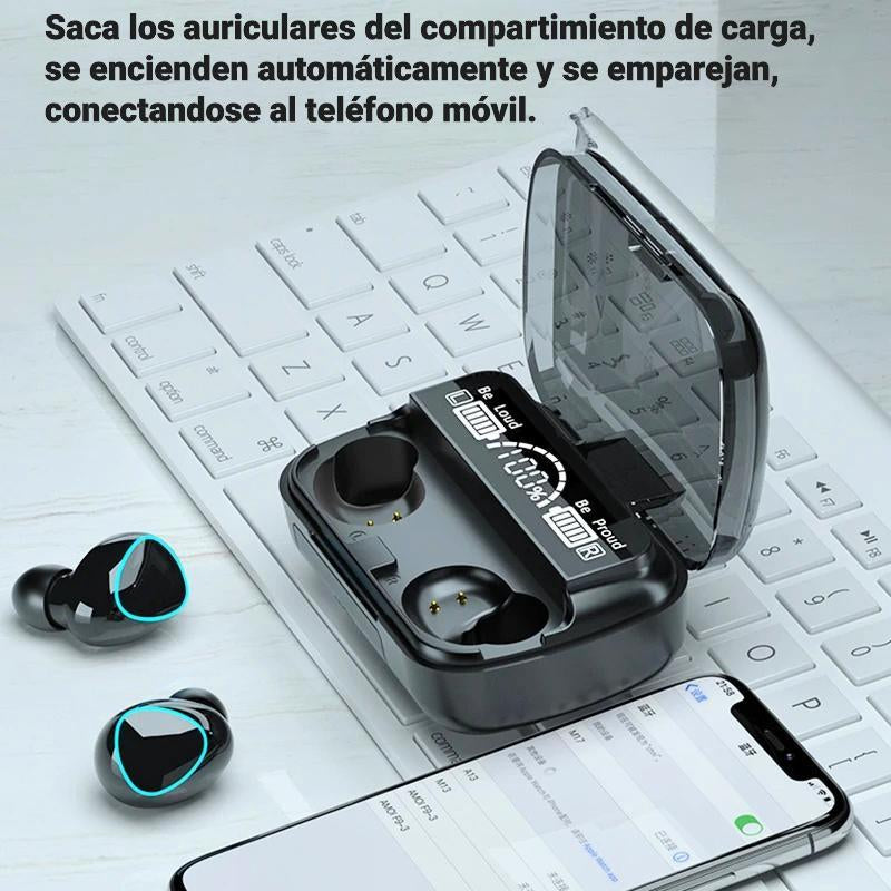 Audífonos M10 TWS Bluetooth 5.1 | Sonido Potente y Estuche de Carga Digital – PortalGlobal